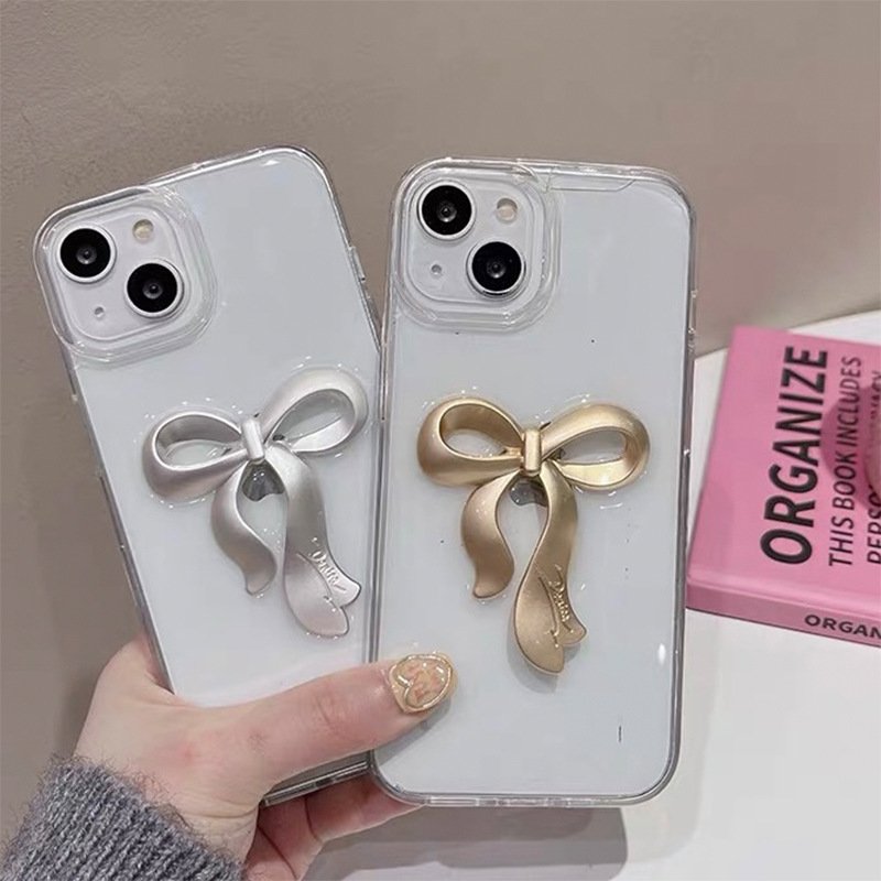 Ravishing Satin Bow Knot Phone Gripper – Peeperly