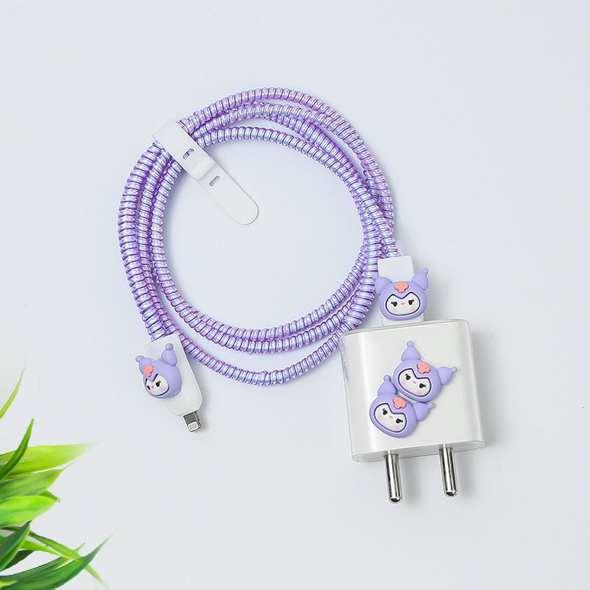 Kawaii Kuromi Kitty Adapters And Cable Protector Kit – Peeperly