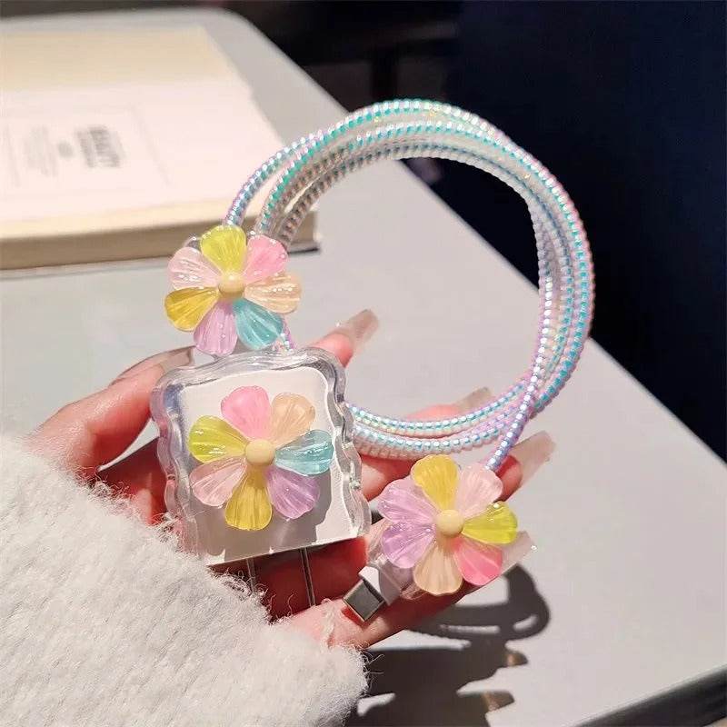 Laser Bloom 3D Flower Charger Protector Kit – Peeperly