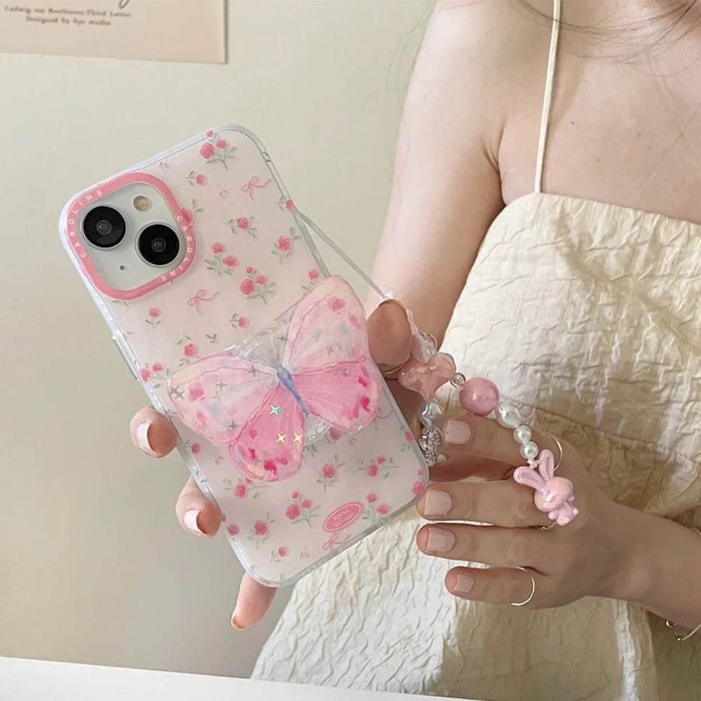 Elegant Bloom Butterfly Grip Case – Peeperly