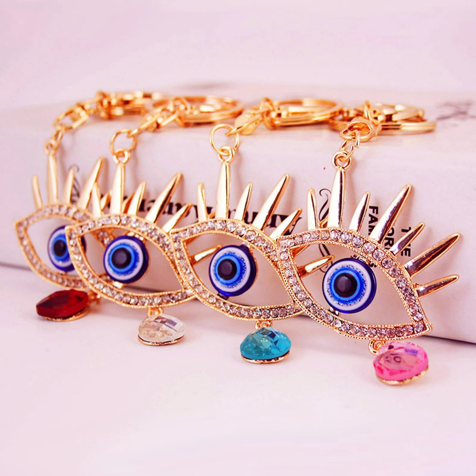 Evil Eye Drop Keychain – Peeperly