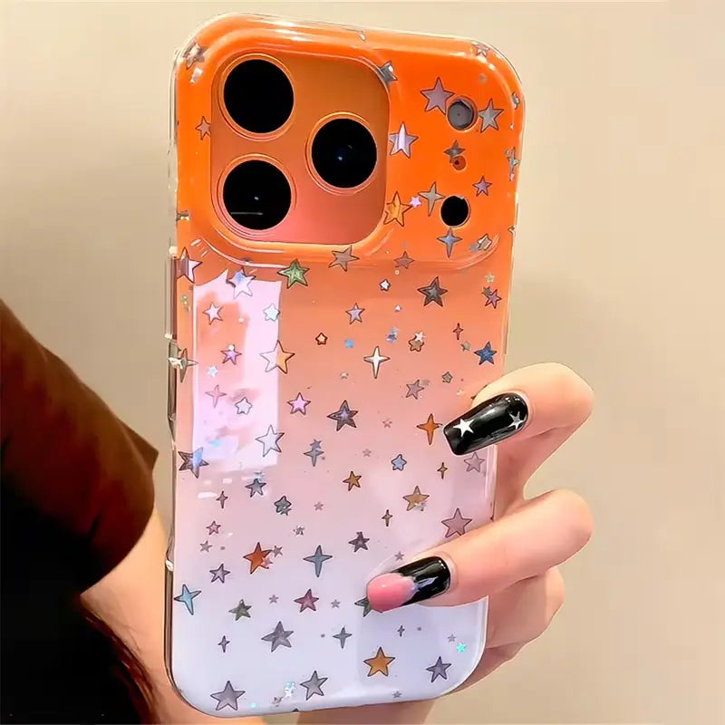 Galaxy Fade Sparkle Star Case – Peeperly