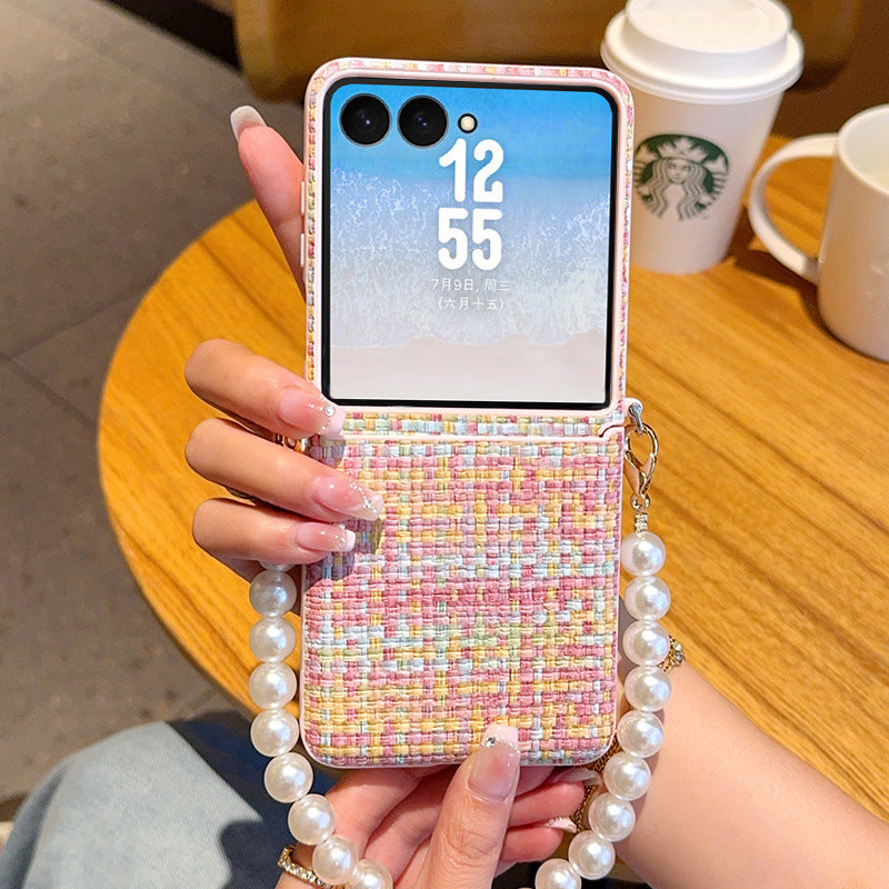 Parisian Tweed Pearl Flip Case – Peeperly