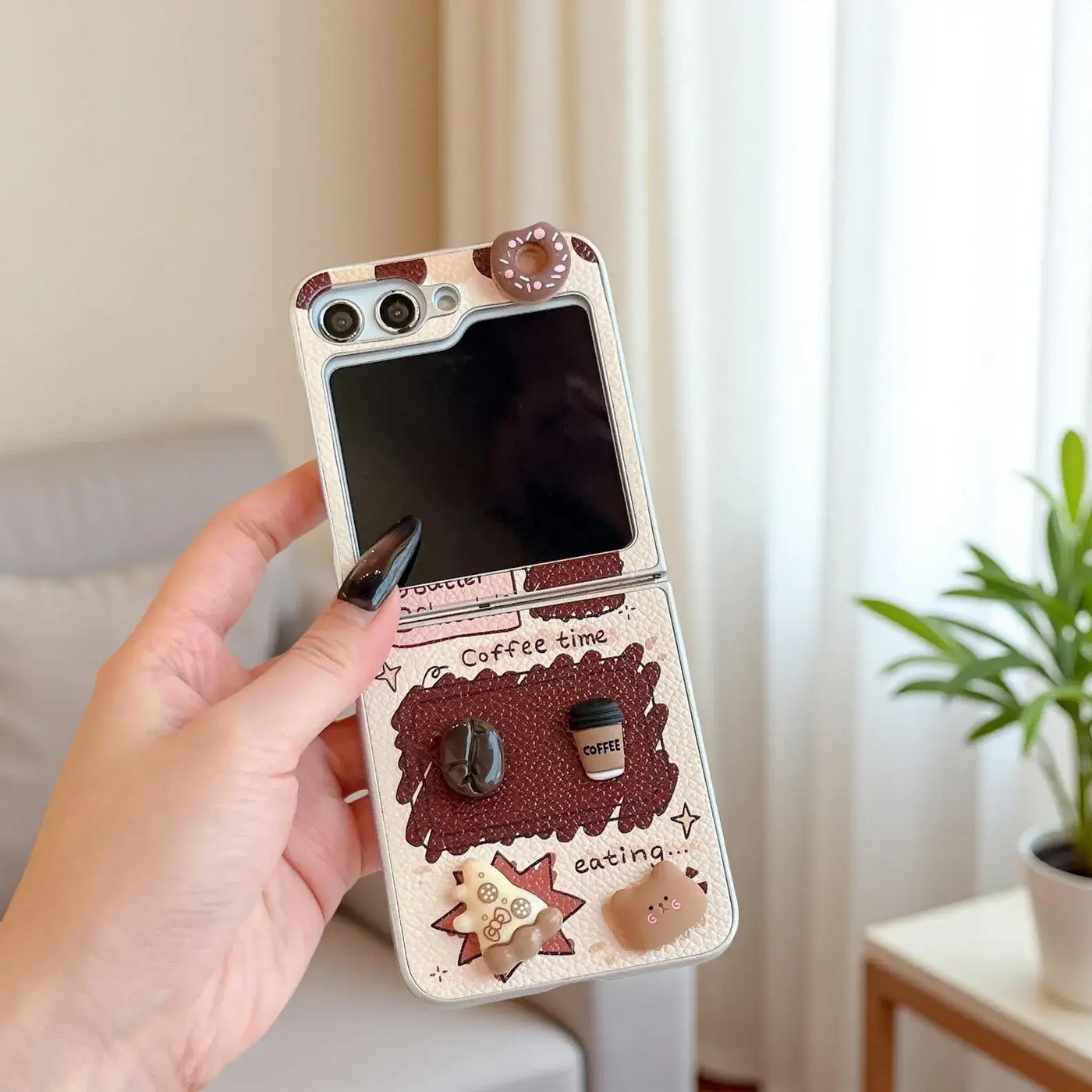 Morning Coffee Time Bear Flip Case – Peeperly