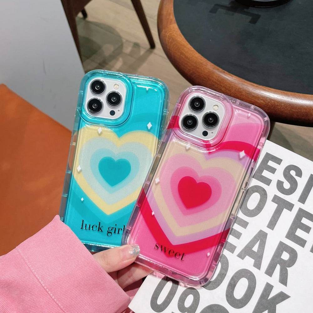 Gradient Love Burst Heart Case – Peeperly